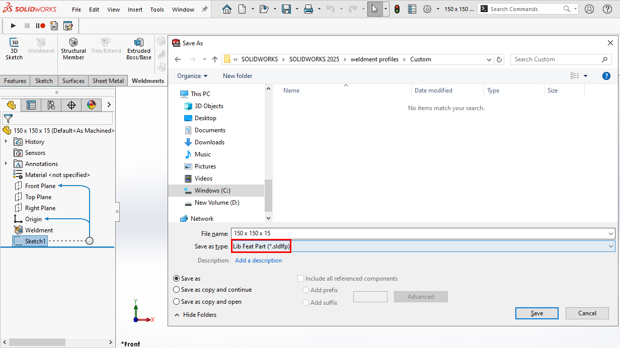 How to Create Custom Weldment Profiles in SOLIDWORKS